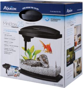 aqueon minibow led kit, 2.5 gallon, black