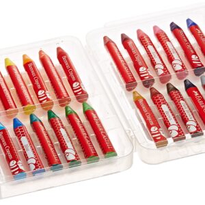 Faber-Castell Beeswax Crayons in Durable Storage Case, 24 Vibrant Colors