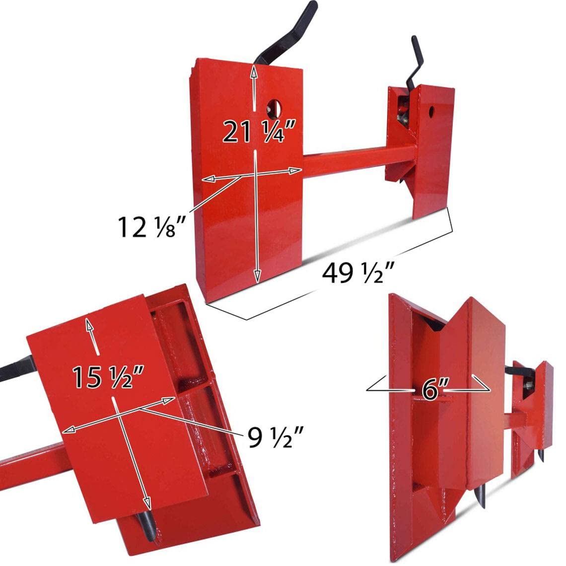 Titan Attachments Universal Skid Steer Quick Tach Conversion Adapter Welding