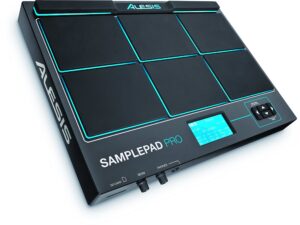 alesis samplepad pro - percussion and sample-triggering instrument with 8 velocity sensitive drum pads, 200+ built-in sounds