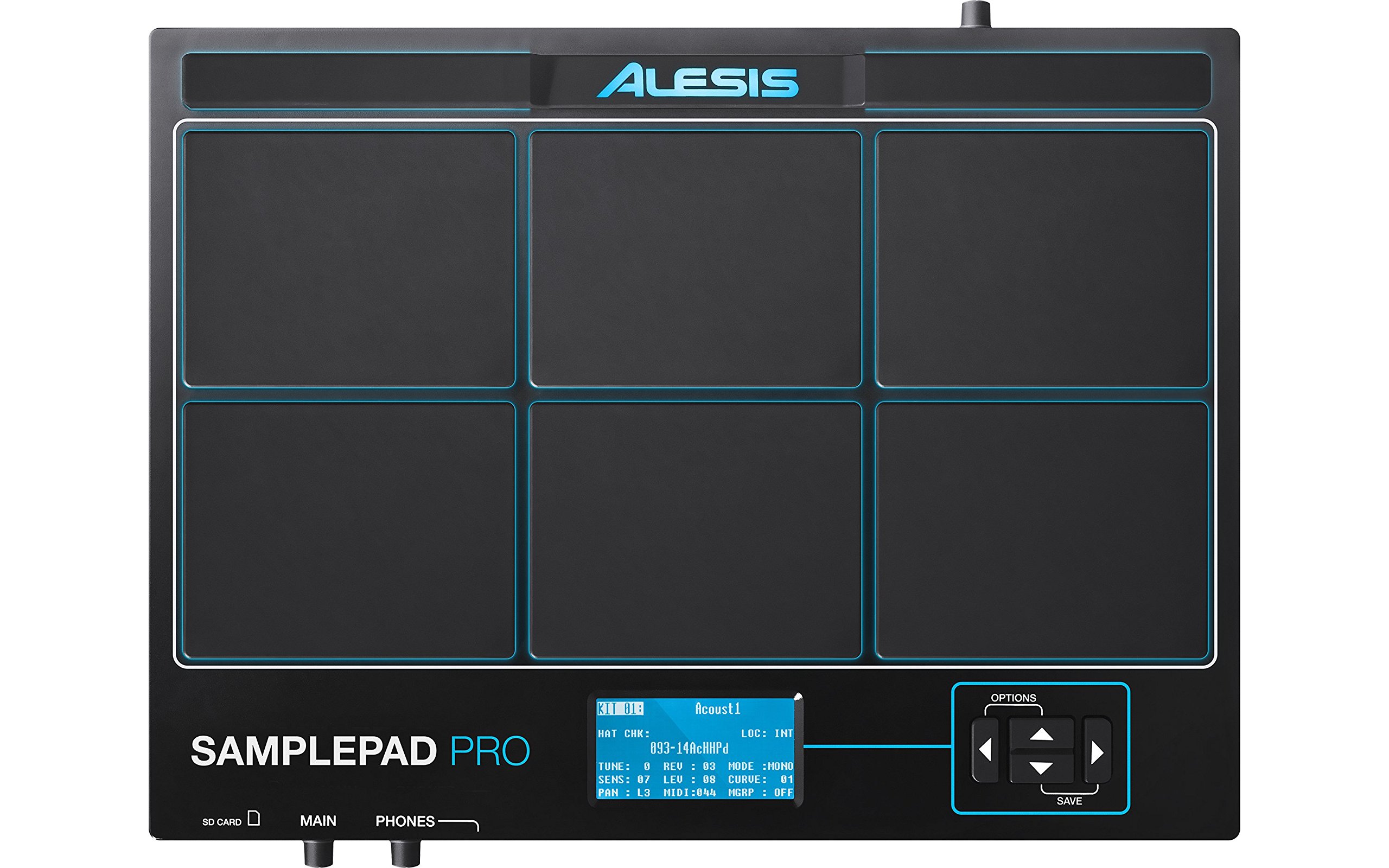 Alesis SamplePad Pro - Percussion and Sample-Triggering Instrument With 8 Velocity Sensitive Drum Pads, 200+ Built-in Sounds