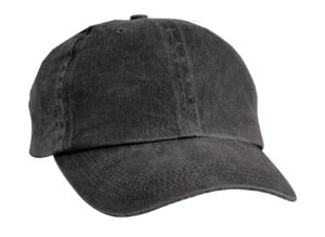 port & company - pigment-dyed cap osfa black