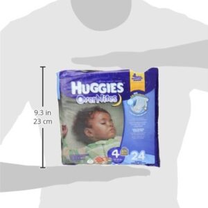 HUGGIES OverNites Diapers, Size 4, 24 ct., JUMBO PACK Overnight Diapers (Packaging May Vary)