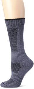 ausangate socks women's alpaca high calf hiking socks, gray/black, medium