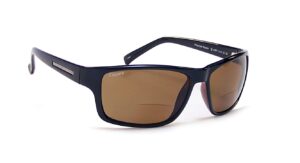 coyote eyewear bp-13 polarized reader sunglasses (2.50), black