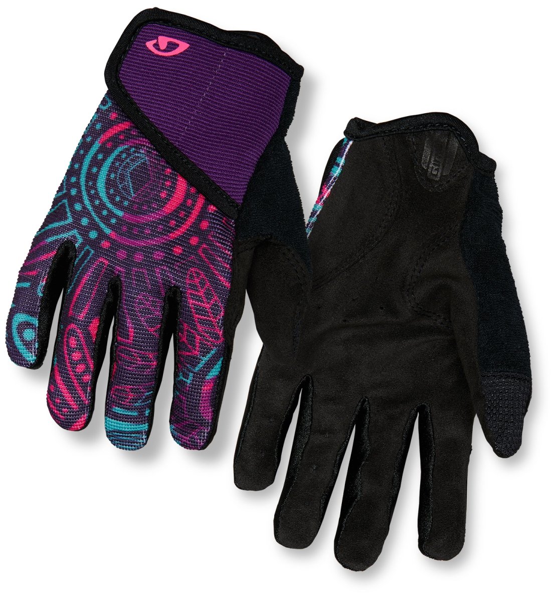 Giro DND Jr II Youth Mountain Cycling Gloves - Blossom (2021), Large