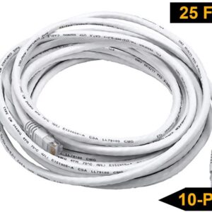 iMBAPrice 15 ' Cat5e Network Ethernet Patch Cable, 10 Pack, White (IMBA-CAT5-15WT-10PK)