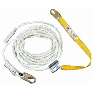 upgear by werner 50 ft. rope lifeline with lanyard