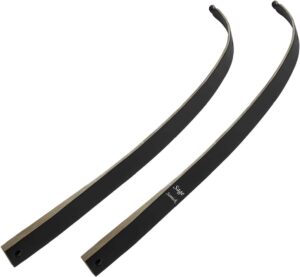 new samick sage recurve bow limbs - takedown recurve limbs replacements, 25–60lbs, samick sage riser compatible, ideal for target practice - adult or beginner archery