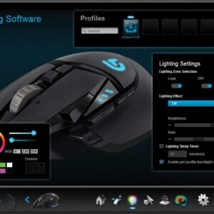 Logitech G502 Proteus Core Tunable Gaming Mouse, 12,000 DPI On-The-Fly DPI Shifting, Personalized Weight and Balance Tuning with (5) 3.6g Weights, 11 Programmable Buttons, Fully Customizable Surface