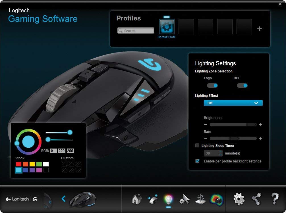 Logitech G502 Proteus Core Tunable Gaming Mouse, 12,000 DPI On-The-Fly DPI Shifting, Personalized Weight and Balance Tuning with (5) 3.6g Weights, 11 Programmable Buttons, Fully Customizable Surface