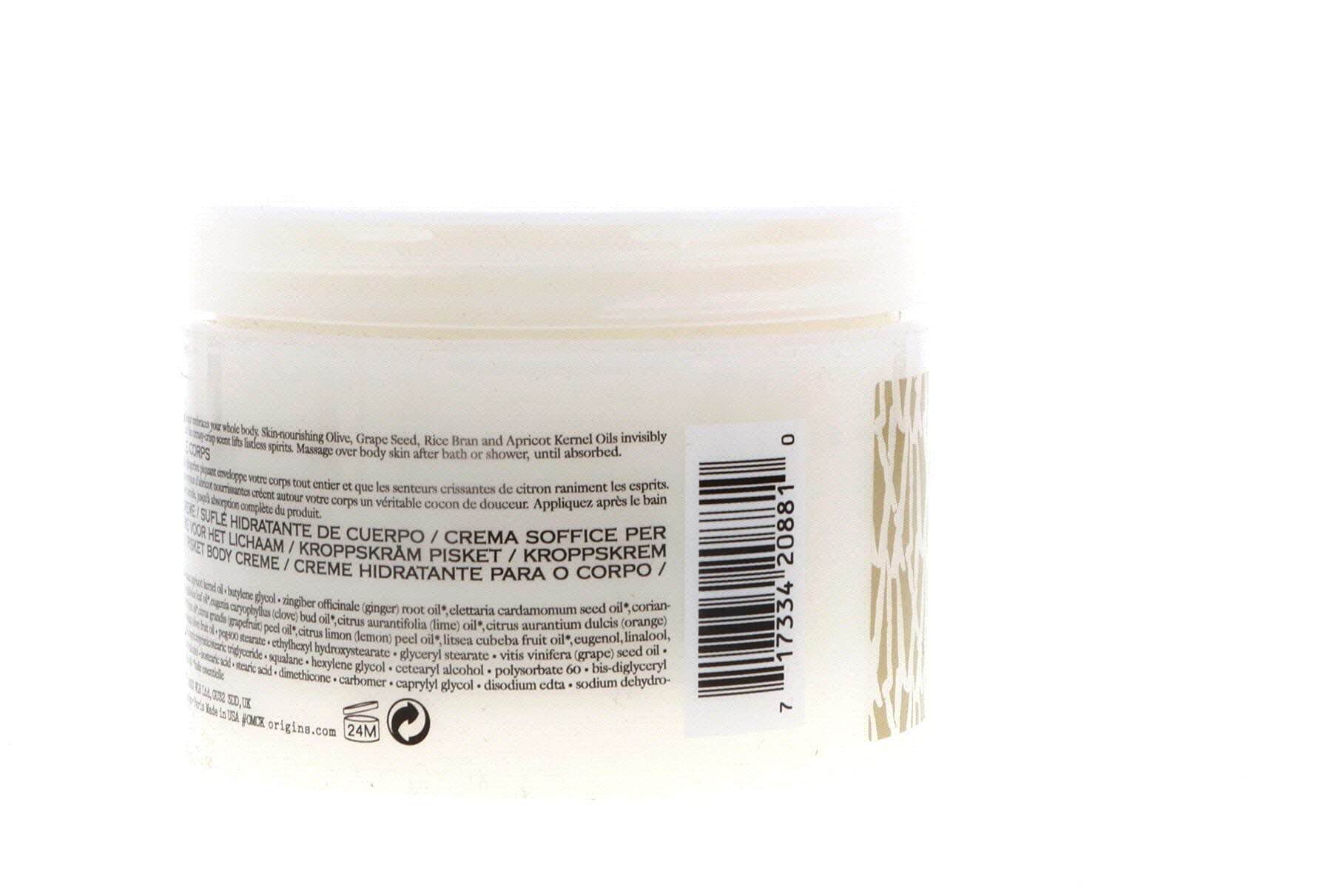 Origins Whipped Body Cream Moisturizer Care Souffle Ginger, 6.7 Ounce