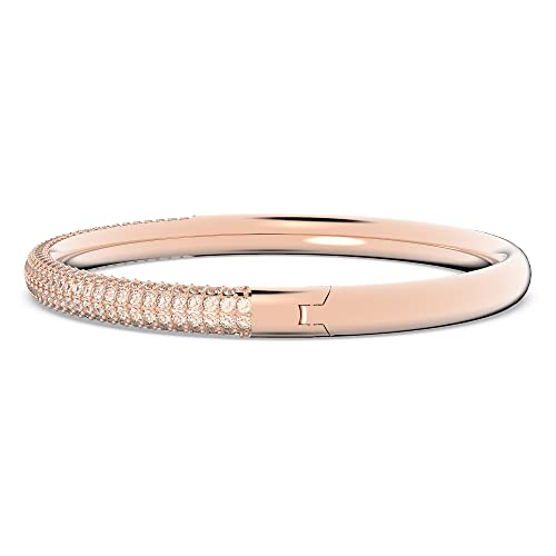 SWAROVSKI Dextera Bangle, Clear Crystal, Rose gold-tone Finish