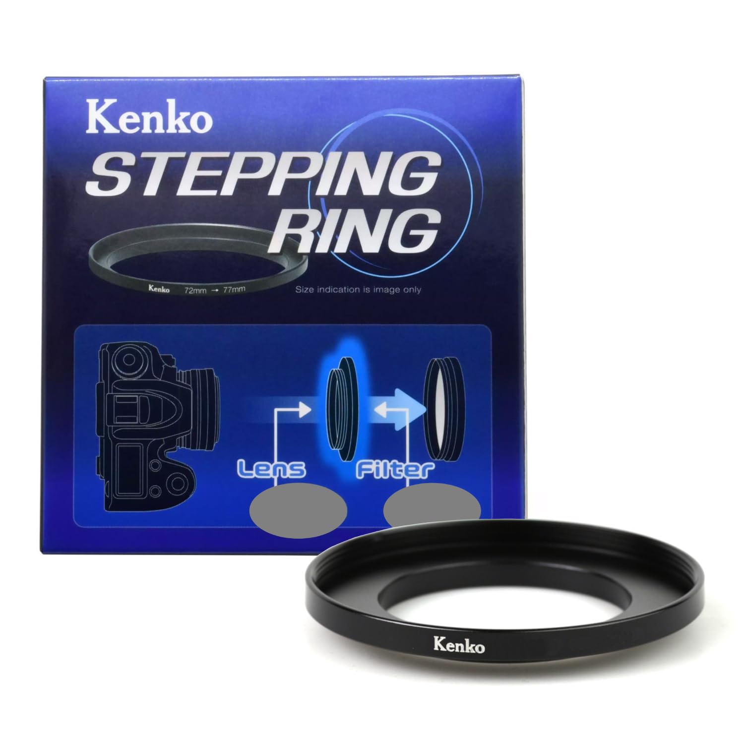 Kenko Step-UP Ring - (Lens) 40.5mm to 52mm (Filter) - Black - KSUR-40552