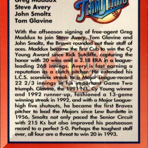 1993 Upper Deck #472 Madd/Avery/Smolt/Glav