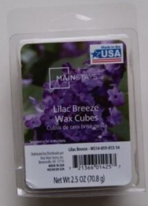 1 x home fragrance wax lilac breeze wax cubes by mainstays