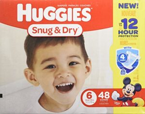 huggies snug & dry disney baby stage 6 diapers (over 35 lb) - 48 ct