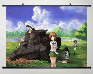 home decor anime girls und panzer cosplay wall scroll poster anko team 23.6 x 17.7 inches-020