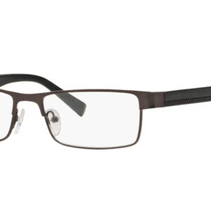 A|X ARMANI EXCHANGE Men's AX1009 Rectangular Prescription Eyewear Frames, Matte Brown/Demo Lens, 53 mm