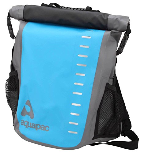 Aquapac Heavyweight 28L Waterproof Toccoa Backpack Cool Blue, Made in the UK, Travel Essential, 5 Year Warranty, Watersports, Hiking, Mountain Biking, Extreme Sports