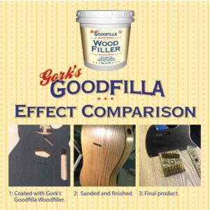 Water-Based Wood & Grain Filler - Walnut - 8 oz by Goodfilla | Replace Every Filler & Putty | Repairs, Finishes & Patches | Paintable, Stainable, Sandable & Quick Drying