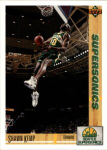 1991 upper deck basketball card (1991-92) #173 shawn kemp