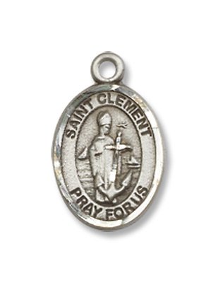 bliss Sterling Silver Saint Clement Petite Charm Medal, 1/2 Inch