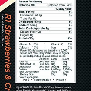 R1 Protein,76 Servings, Strawberries and Crème