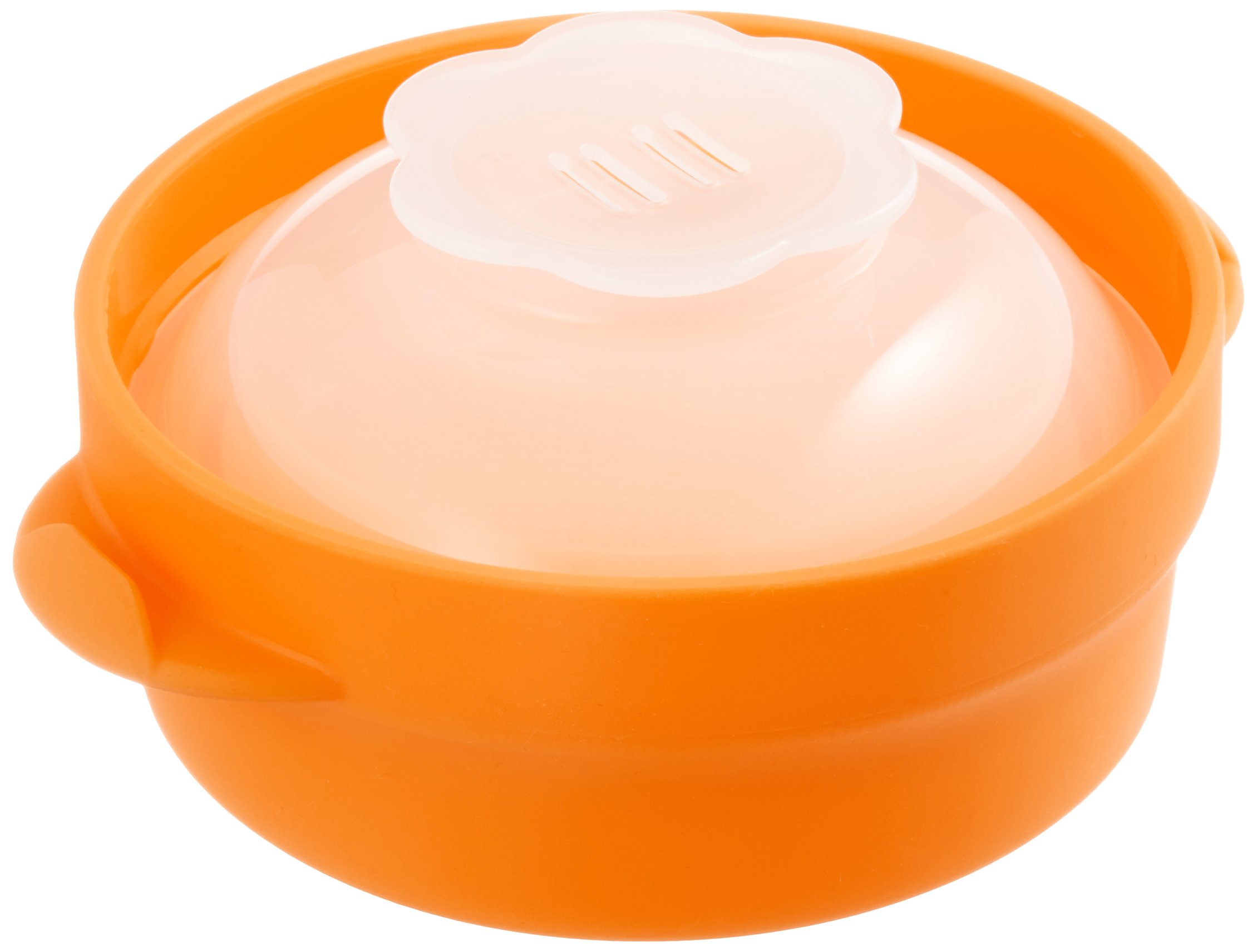 Richell Silicone Baby Food Steamer Orange