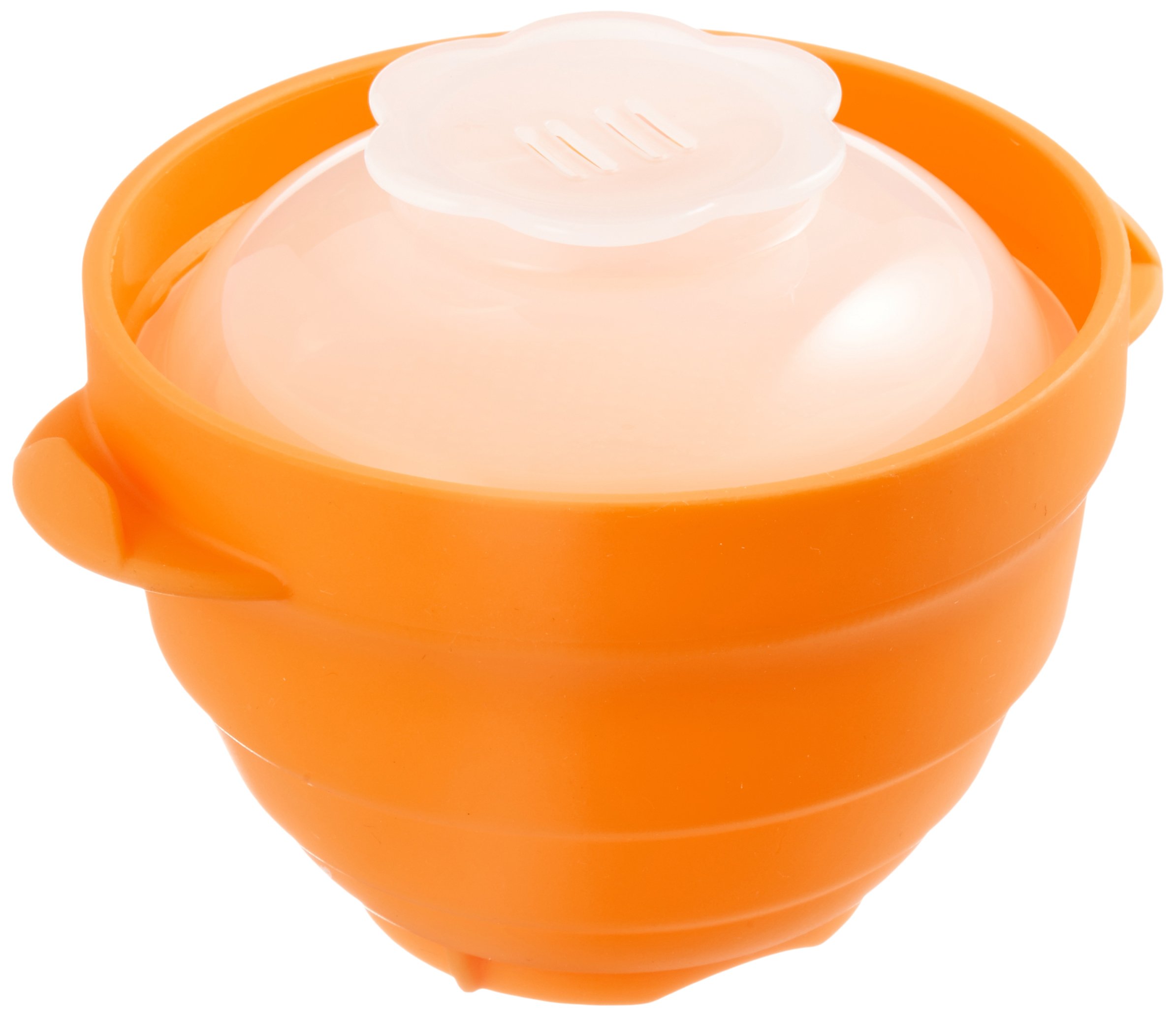 Richell Silicone Baby Food Steamer Orange