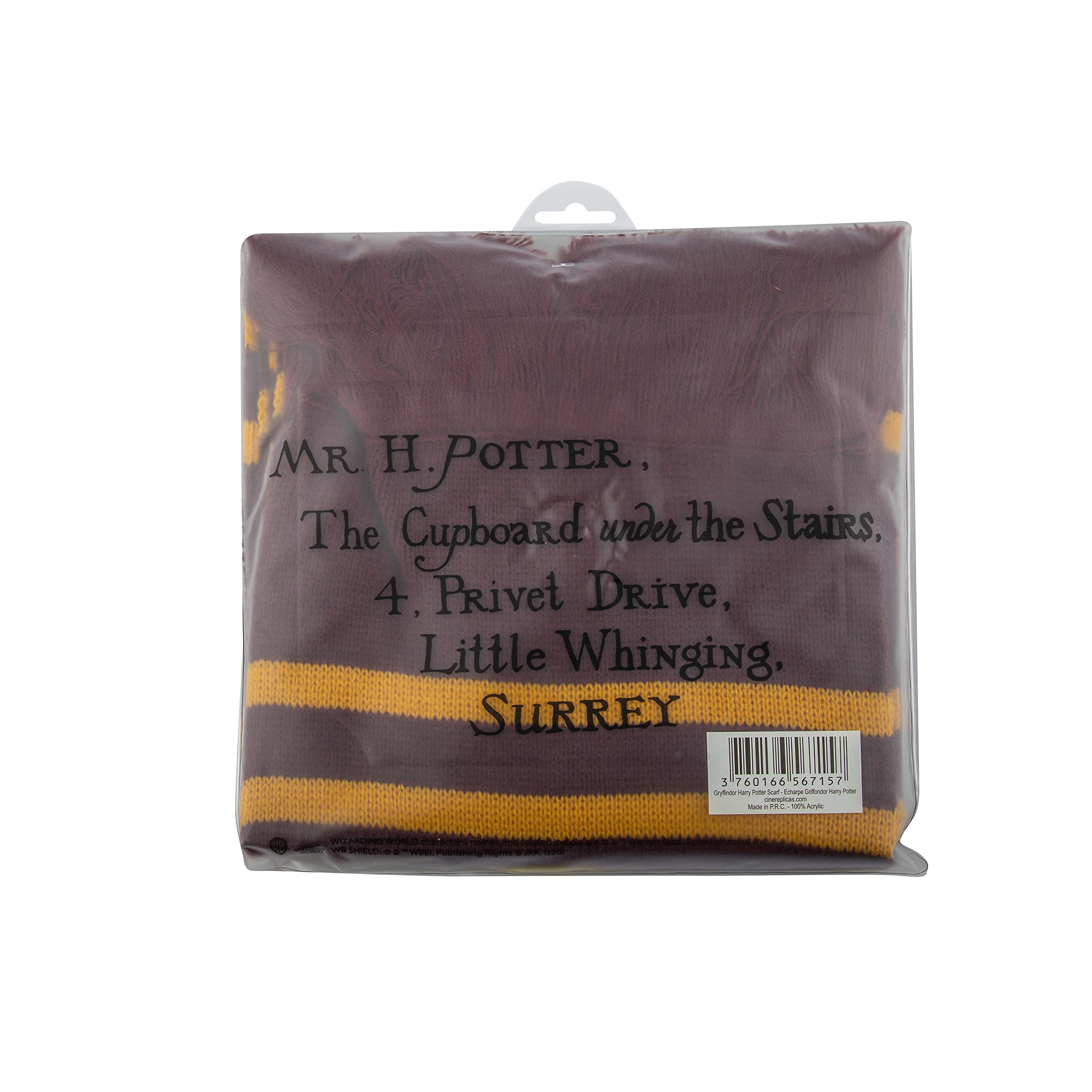 Cinereplicas Harry Potter - Scarf Classic Gryffindor - Official License