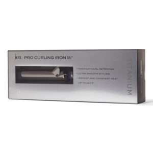 ion Titanium Pro Curling Iron, 1-1/2 Inch, Heats up to 450°F, Maximum Curl Retention, Dual Voltage