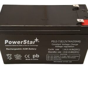 Replacement Standby Battery (12 V, 7 Ah) for Bosch D126 2 Year Warranty