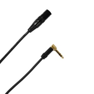 Audio 2000s 1/4" TRS Right Angle to XLR Male 25 Ft Audio Cable E14125