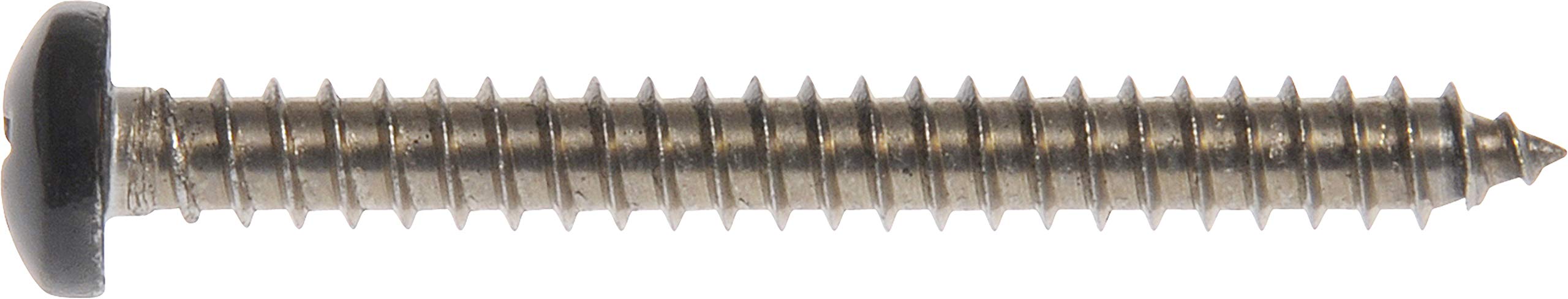 The Hillman Group 44381 10 x 3-Inch Black Pan Head Phillips Sheet Metal Screw, Stainless Steel, 10-Pack