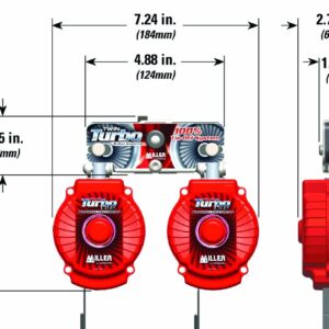 Miller Honeywell Home Miller Twin Turbo 6-Foot Fall Protection System with D-Ring Connector and Steel Locking Snap Hooks (MFLB-3-Z7/6FT)