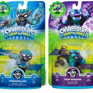 SKYLANDERS SWAP FORCE WAVE 4 Set of 2: TRAP SHADOW & FREEZE BLADE!