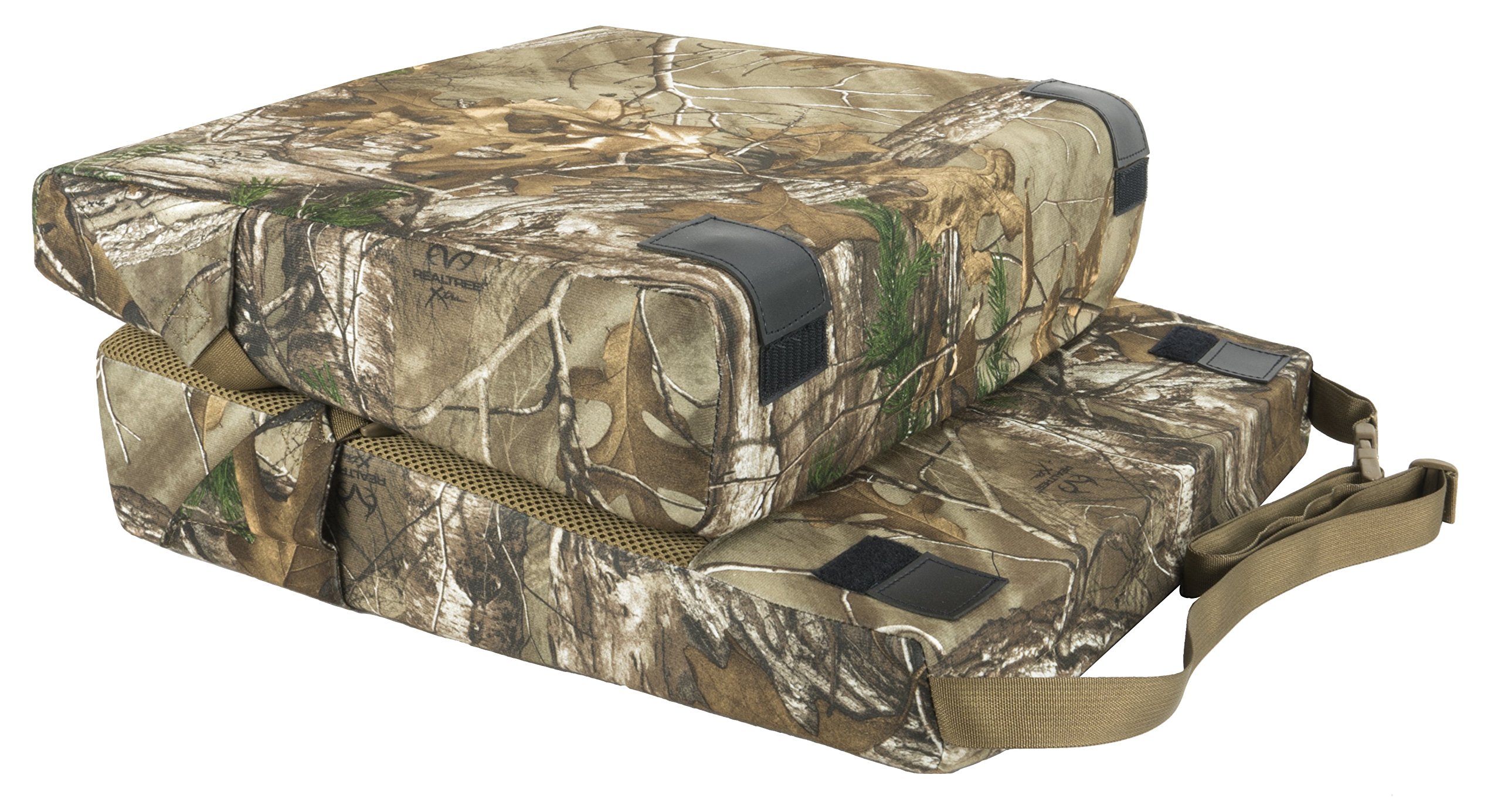 THERM-A-SEAT Supreme D-Wedge Self-Supporting Hunting Chair/Seat Cushion, Realtree Xtra, Full