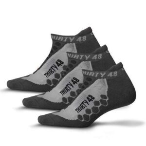 thirty48 running socks for men and women features coolmax fabric that keeps feet cool & dry - 1 pair or 3 pairs