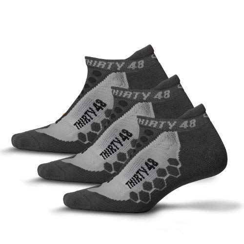 Thirty48 Running Socks for Men and Women Features Coolmax Fabric That Keeps Feet Cool & Dry - 1 Pair or 3 Pairs