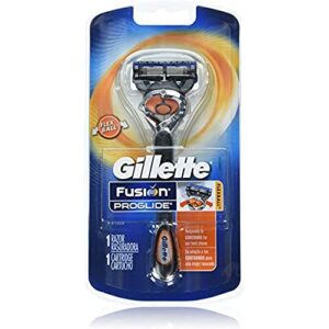 gillette fusion proglide men's razor with flexball handle technology + 1 razor blade refill, mens razors/blades