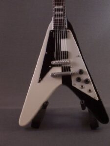 mini guitar ufo michael schenker flying v display