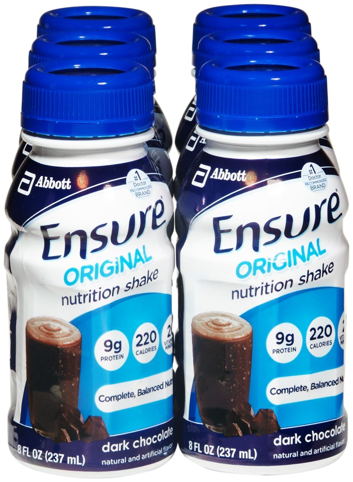 Ensure Original Nutrition Shake Dark Chocolate - 6 CT (Packaging May Vary)