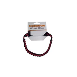 easton wrist sling diamond paracord wide braid (red)