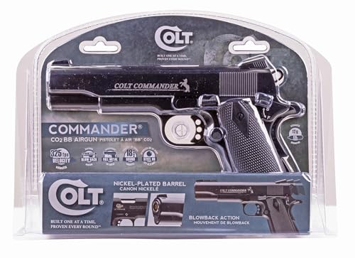 Umarex Colt Commander Blowback Metal Frame .177 BB Gun Air Pistol, Colt Commander Air Pistol