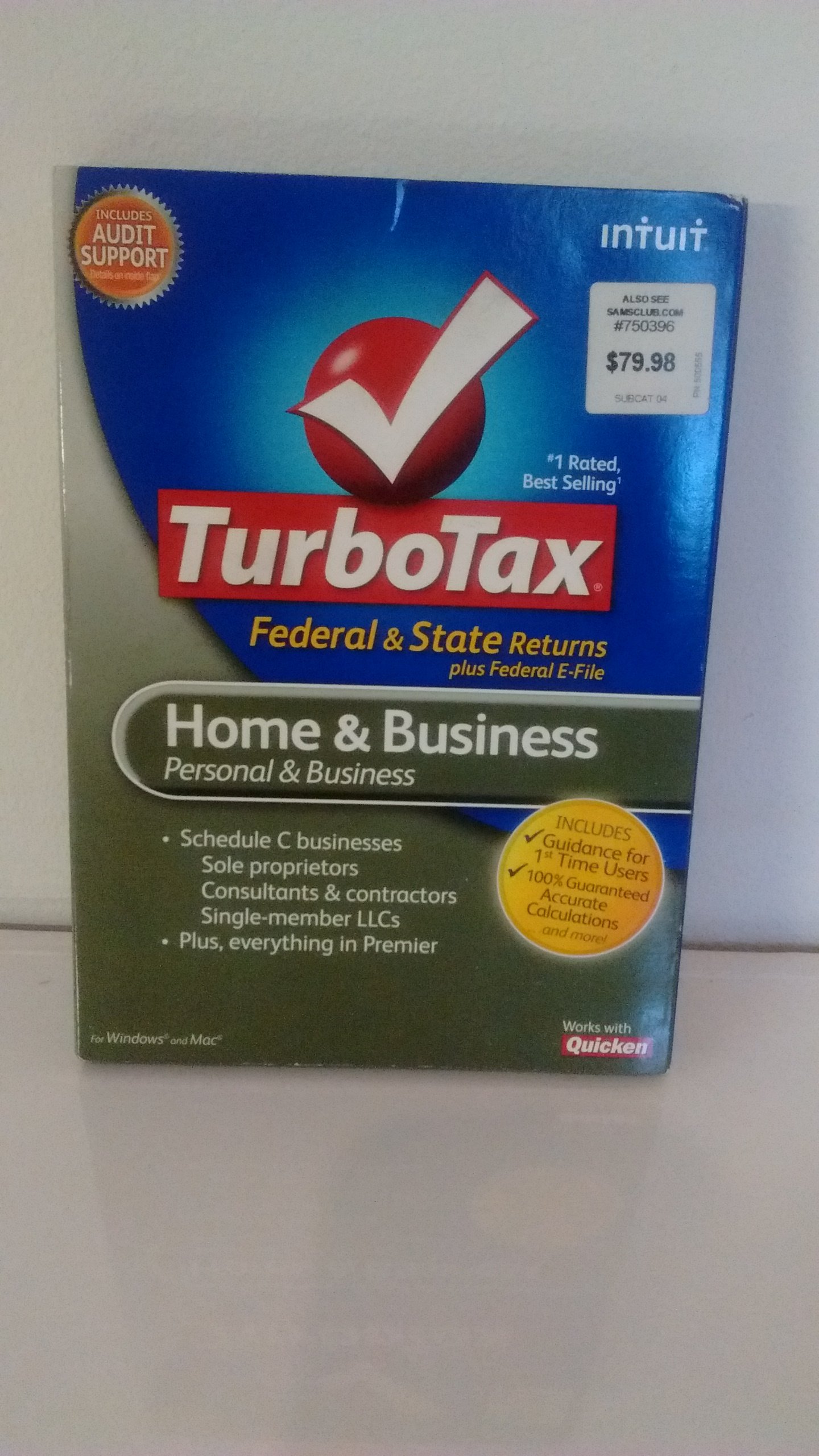 TurboTax Home and Business Federal & State Returns + E-File 2012 Win/Mac