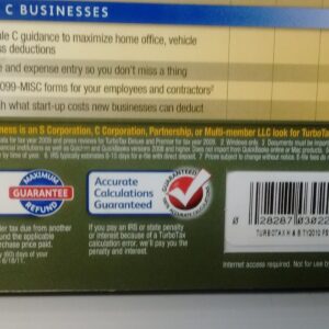 TurboTax Home and Business Federal & State Returns + E-File 2012 Win/Mac