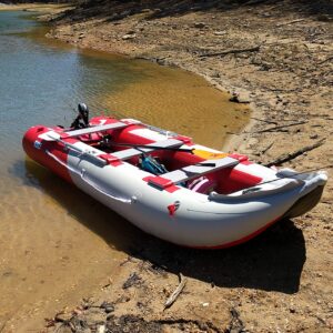 BRIS 14.1 FT Inflatable Kayak Fishing Tender Inflatable Poonton Boat with Air Floor