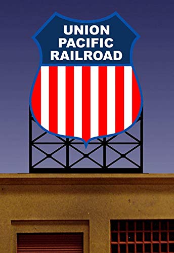 88-1801 Lg Union Pacific Animated neon Billboard by Miller Signs