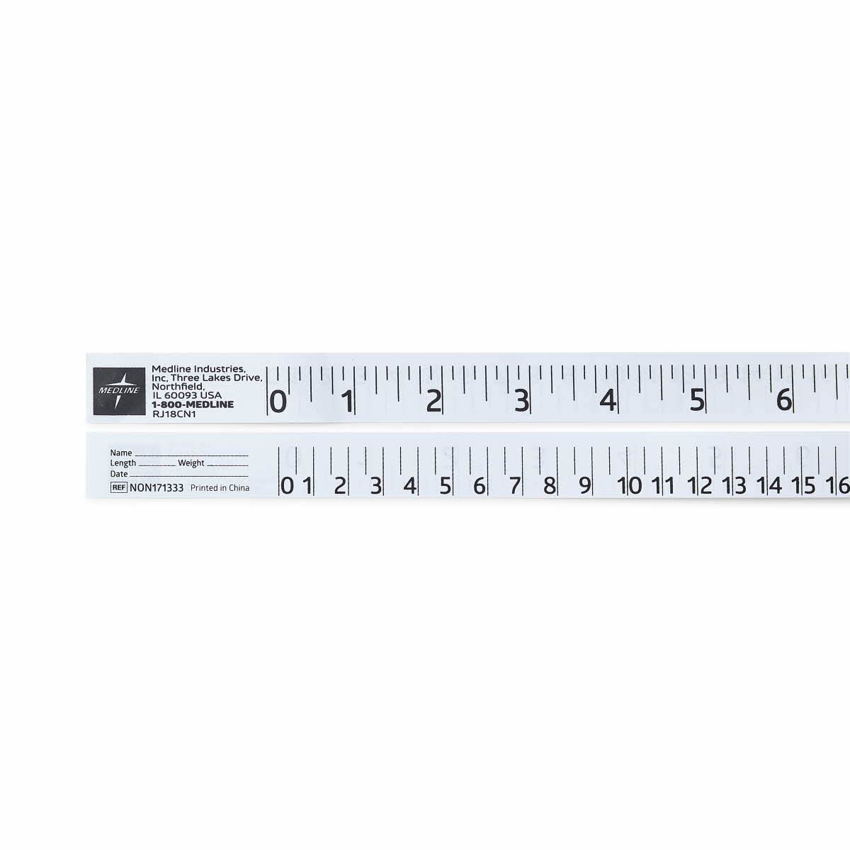 Medline Paper Measuring Tape, Flexible, Inches and Centimeters, Disposable, Great for Single Use, 72" (Pack of 500)